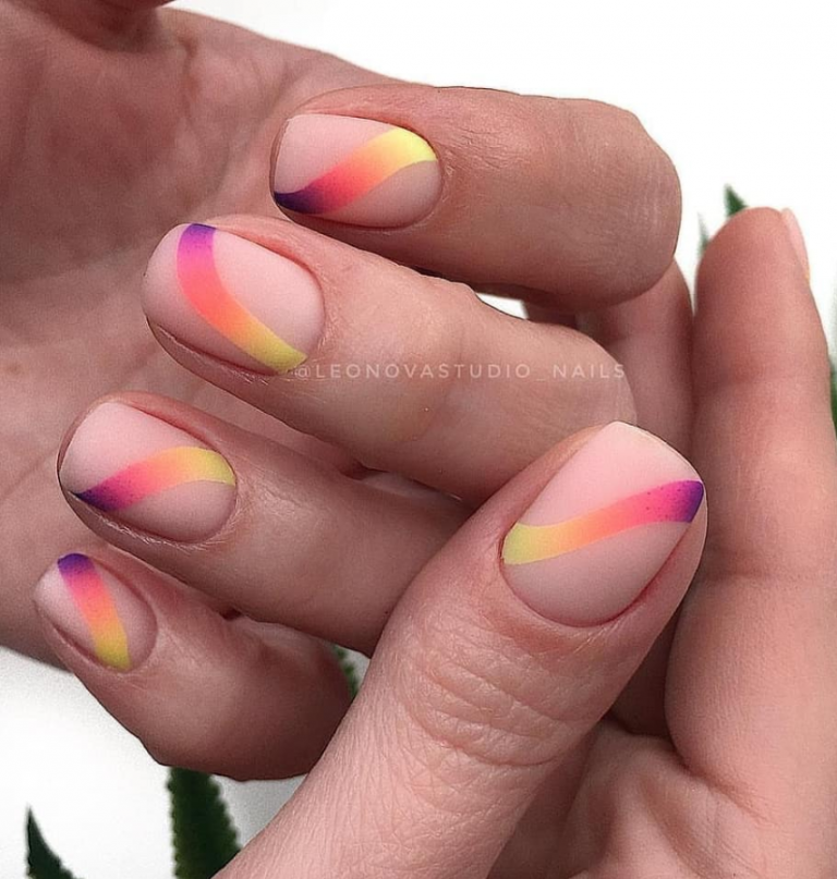 30 Chic Matte Nails Design For Short Nail - Page 3 of 30 - Fashionsum