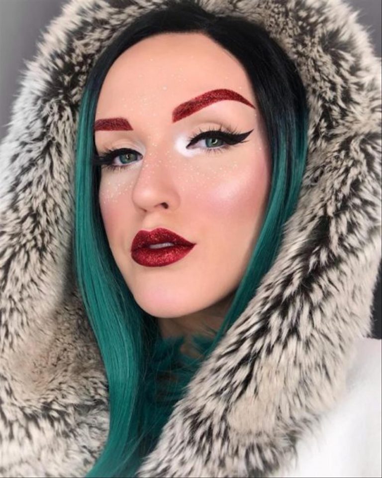 34 Festive Christmas Makeup Looks Ideas to Enjoy The Holiday - Page 2 ...