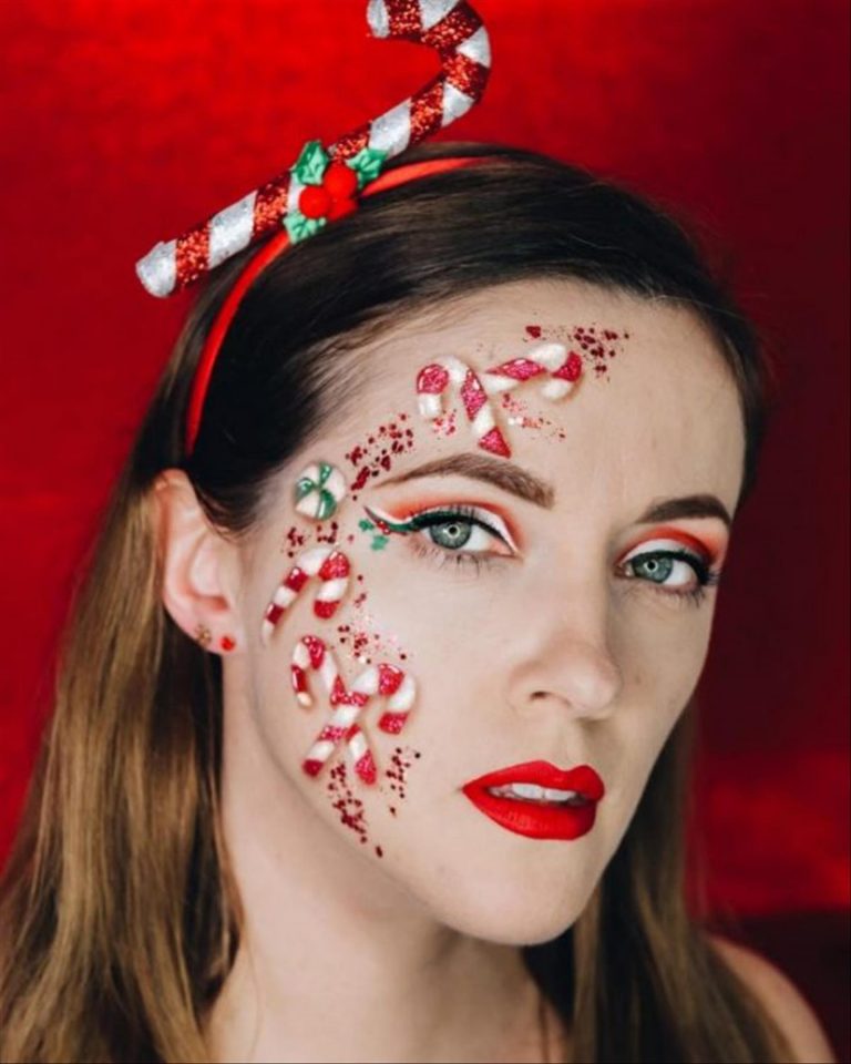 34 Festive Christmas Makeup Looks Ideas to Enjoy The Holiday - Page 2 ...