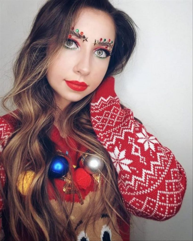 34 Festive Christmas Makeup Looks Ideas to Enjoy The Holiday - Page 2 ...