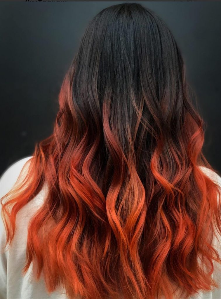 35 Perfect two-color hair dye ideas and peekaboo highlight - Fashionsum