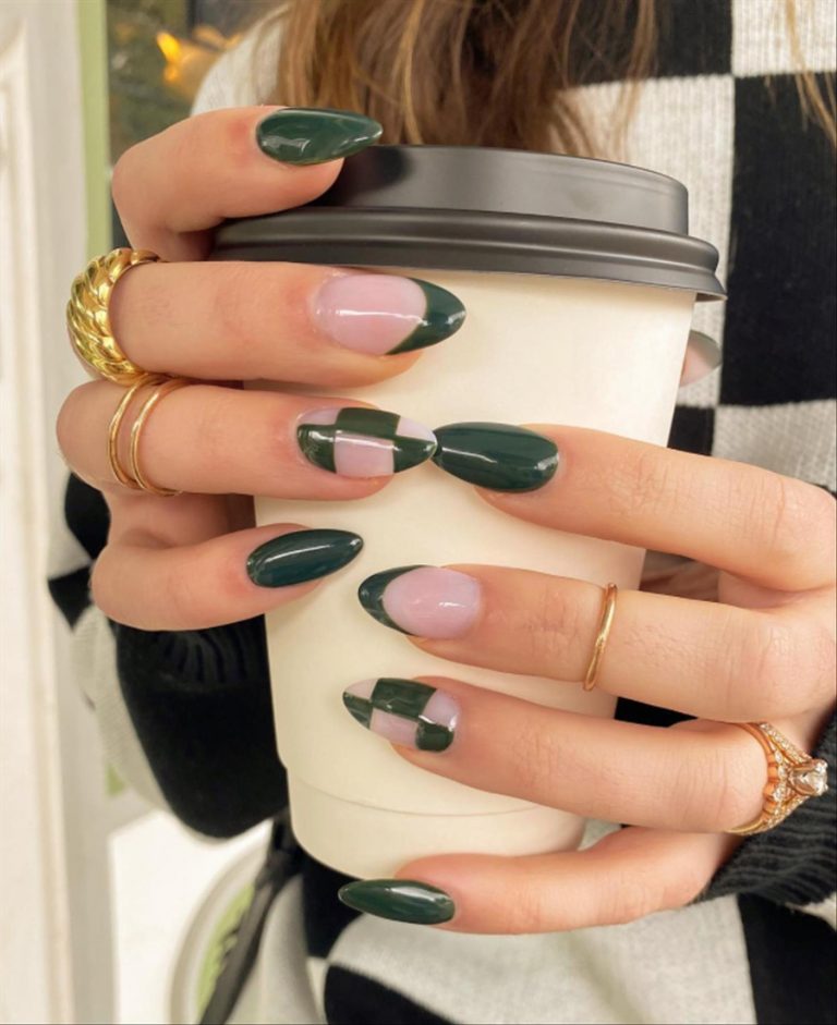 24 The Coolest Checkered Nail Art Designs of the Season