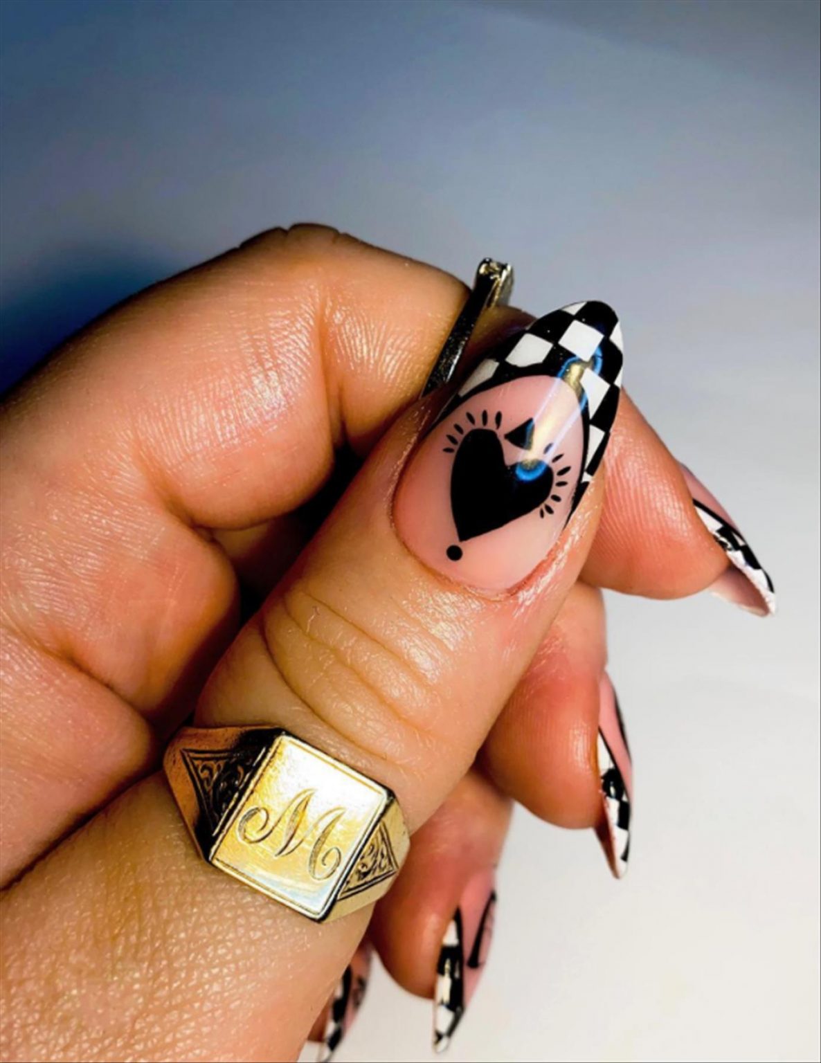 24 The Coolest Checkered Nail Art Designs of the Season