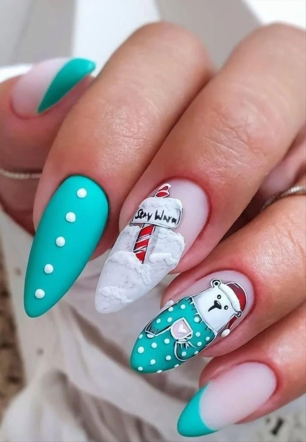 34 Pretty short Winter nails inspiration you'll love - Fashionsum