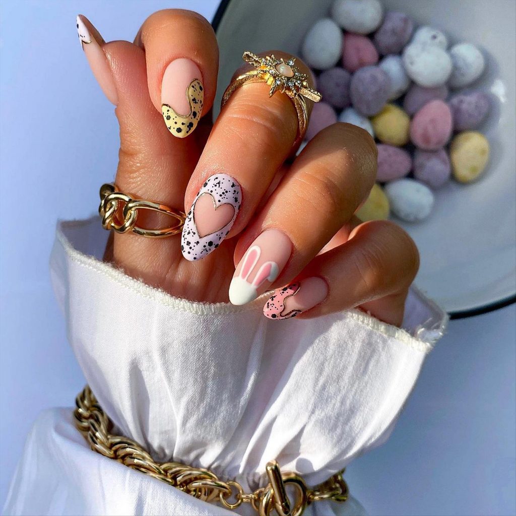 46 Cute short Easter nail designs to rock the season! - Fashionsum