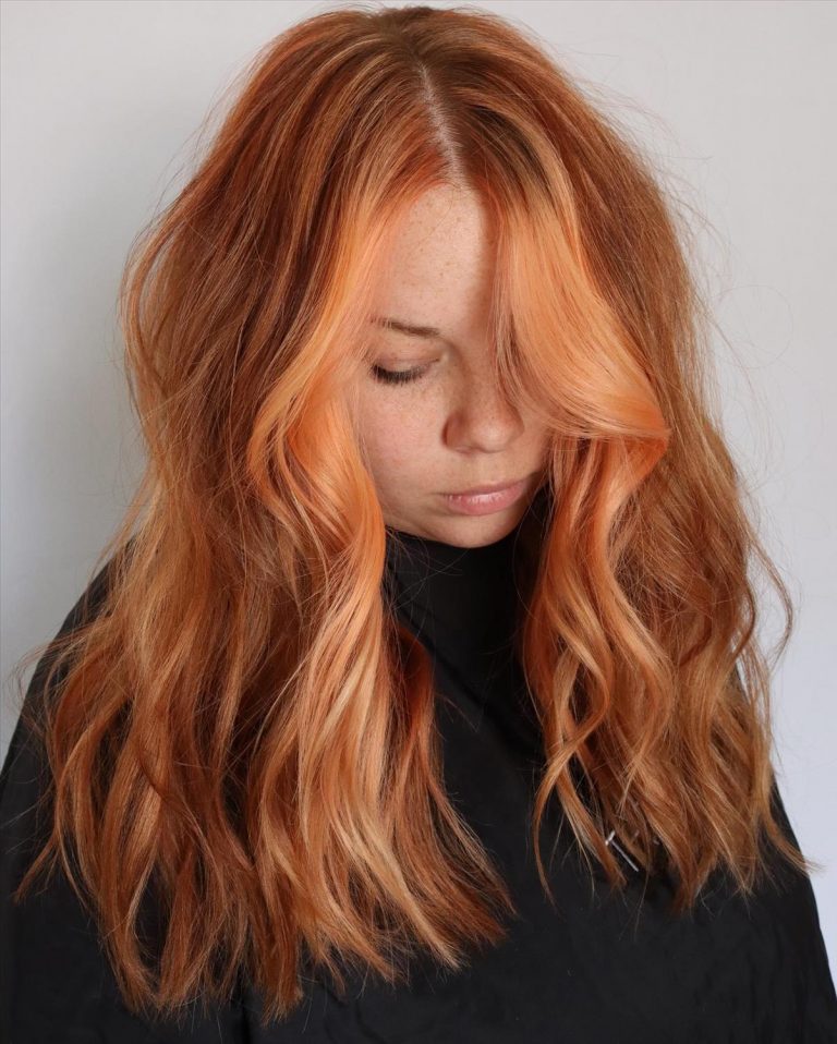 37 Cool money piece highlights for mid-length haircuts - Fashionsum