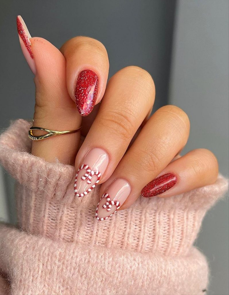 39 Alluring Short Red Winter Nail Ideas For 2023 To Wear - Fashionsum