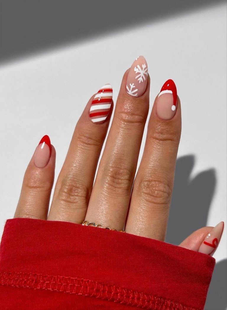 39 Alluring Short Red Winter Nail Ideas For 2023 To Wear - Fashionsum