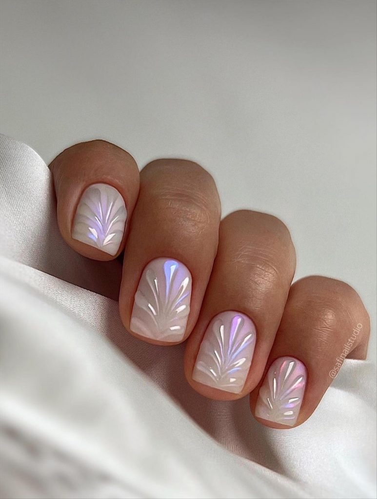 70+ Chic natural short square nails art for Spring manicures in 2024 ...