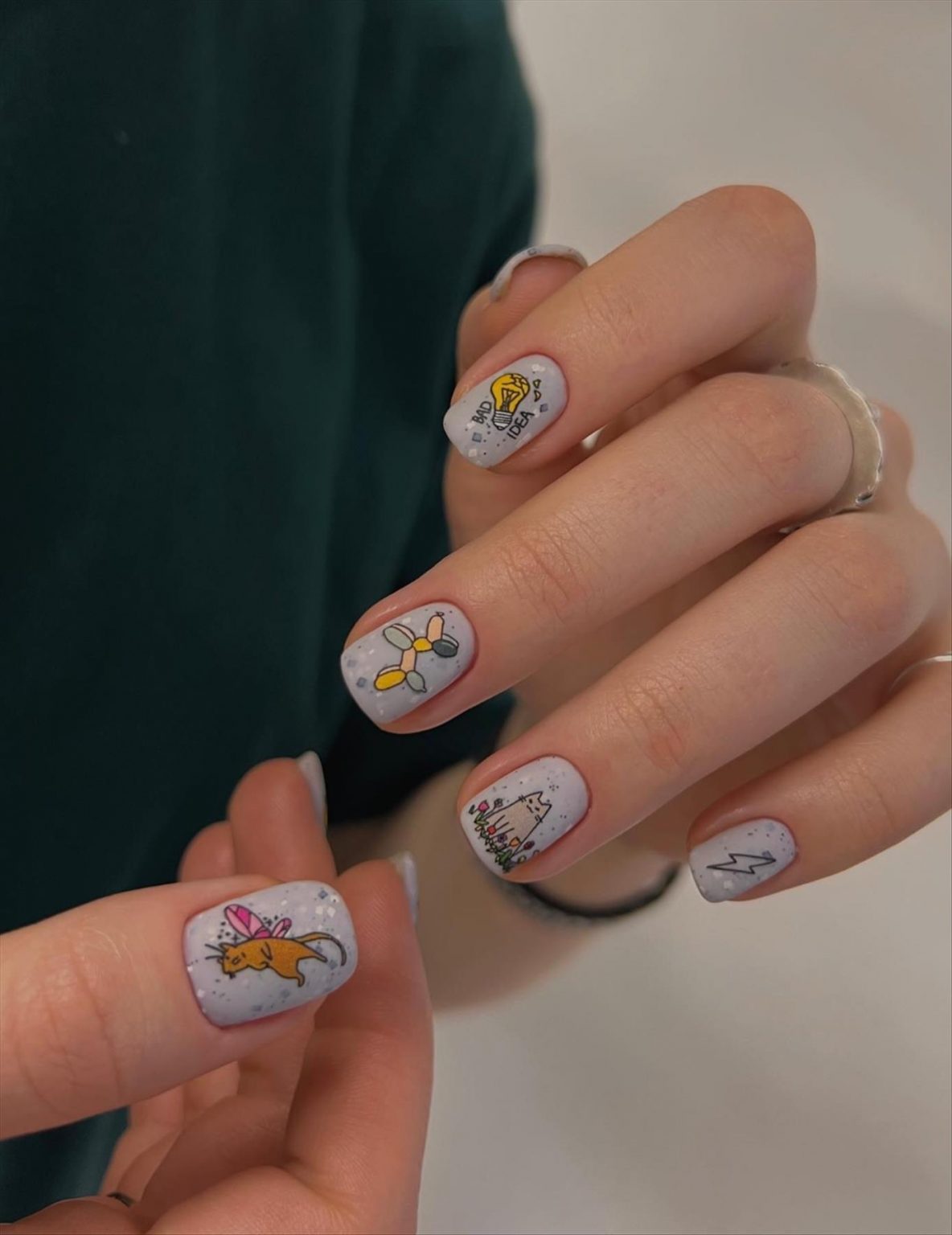 73 Colorful short square nail designs to add vibrance to Your Life