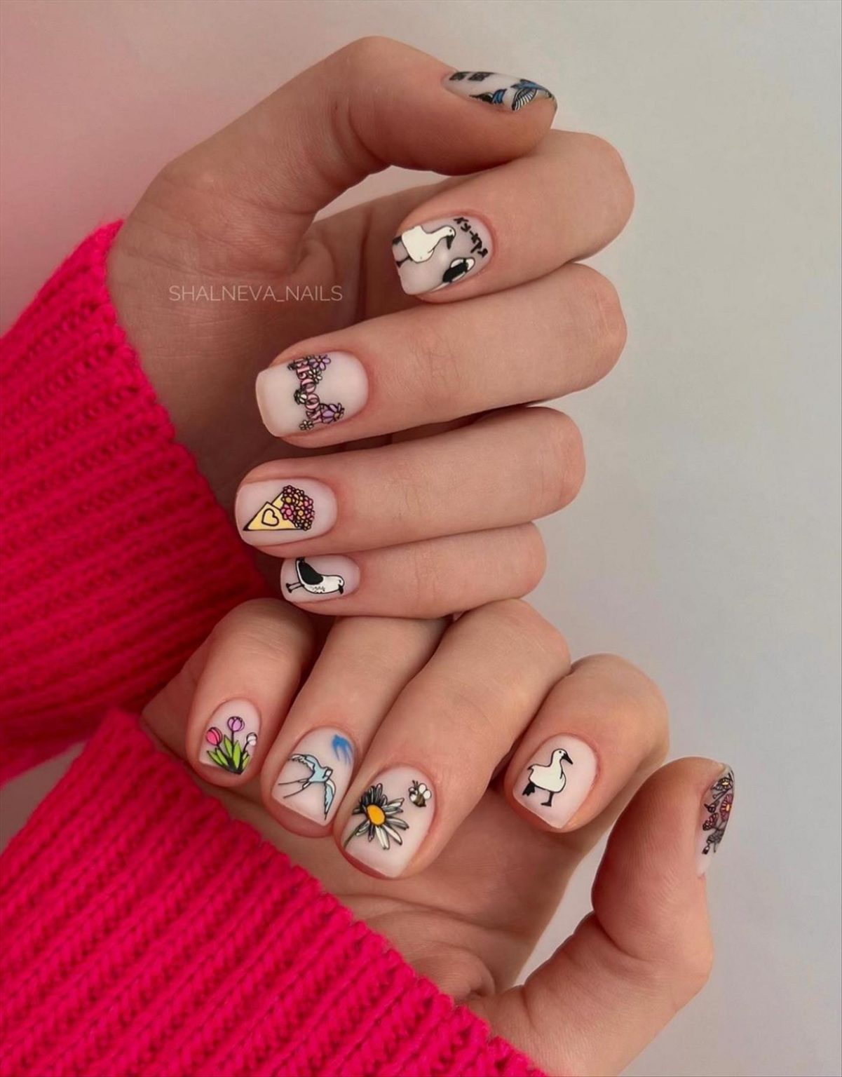 73 Colorful short square nail designs to add vibrance to Your Life ...
