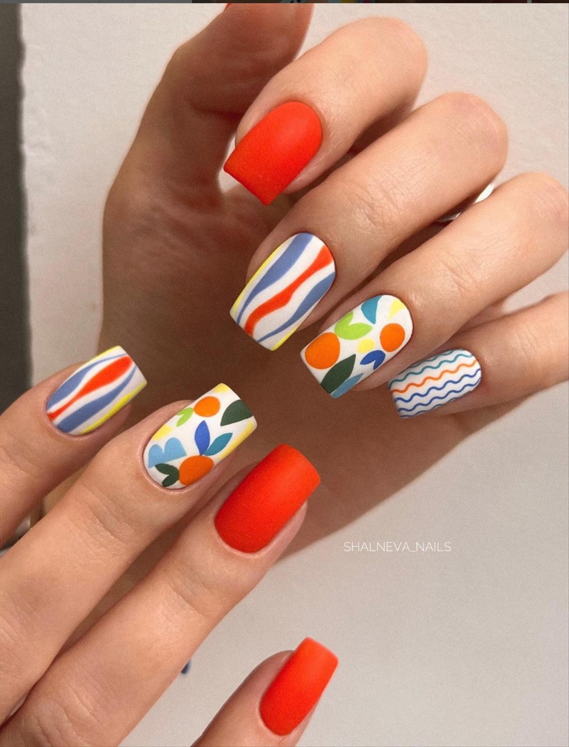 73 Colorful short square nail designs to add vibrance to Your Life ...