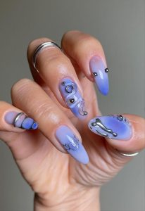 40 Beautiful short gel almond nails for summer 2024 - Fashionsum